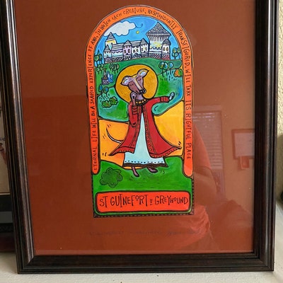 Saint Muirgen of Lough Neagh, Art Print, Dancing Monk Series - Etsy