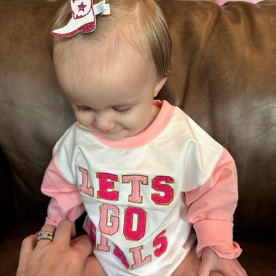 Cowboy Birthday Hair Bow, Cowgirl Birthday, Pink Cowboy, Pink Cowgirl ...