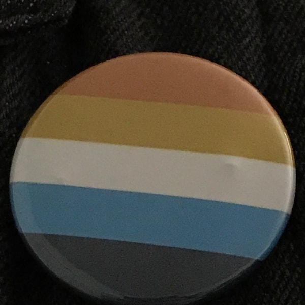 Aroace Aro Ace Pride Flag Pin Round Circle Button ~ 1" Pin 1.5" Pin 2. ...