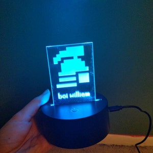 Runescape OSRS Ironman LED Desk Light - Etsy