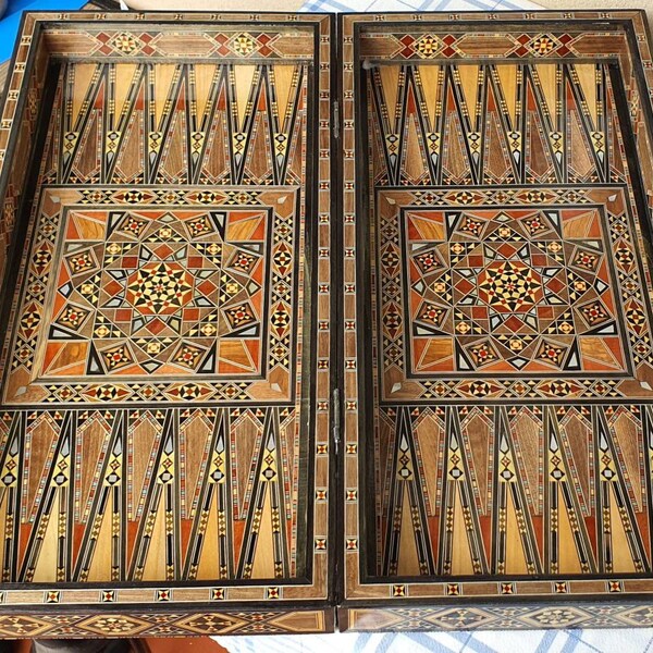 Luxury Backgammon Board, HQ Chess and Backgammon Set, 21 Inches Solid ...