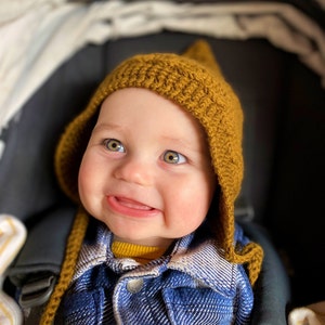 Red Riding Hood Hat. Knitted Pixie Bonnet.baby/toddler/child/teens ...