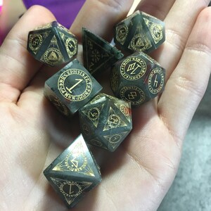 Engraved Rune Dice Scrying Dice D6 Viking Runes of Dichroic | Etsy