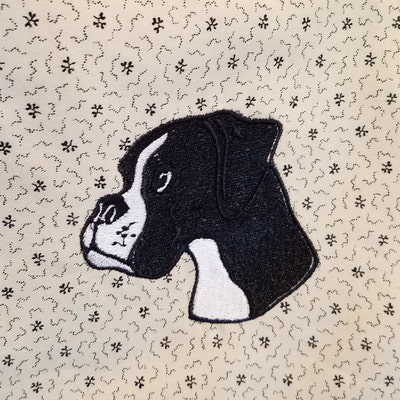 Boxer Dog Machine Embroidery Design - Etsy