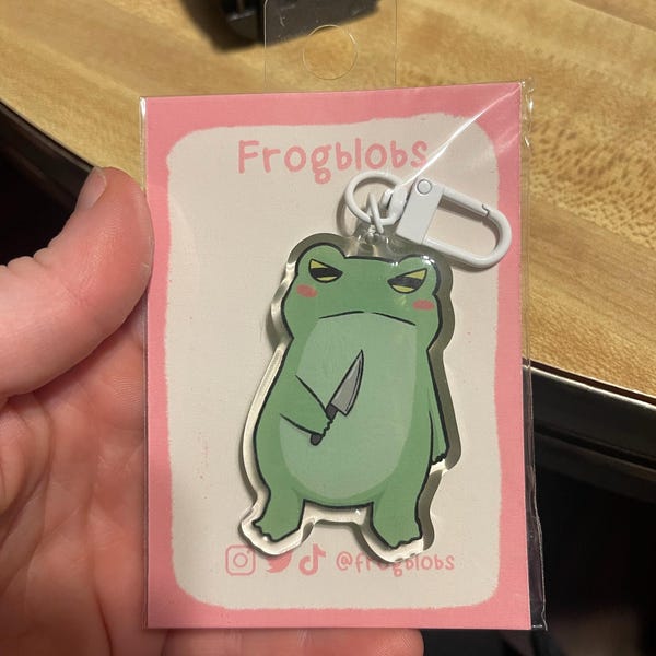 Cool Frog License Acrylic Keychain | Cute Sparkly Frog Pink Keychain - Etsy