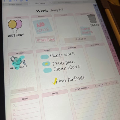 Everyday Life Digital Stickers, Daily Planner Stickers, iPad Stickers ...