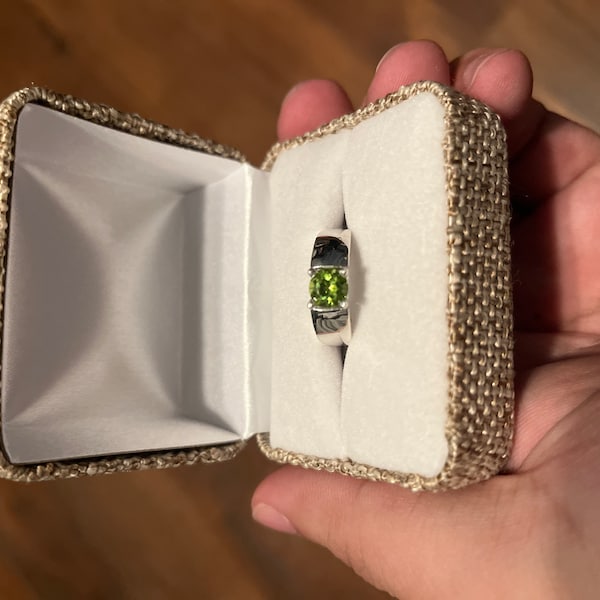 Once Upon A Time Ring - Peridot and Sterling or Gold - Etsy