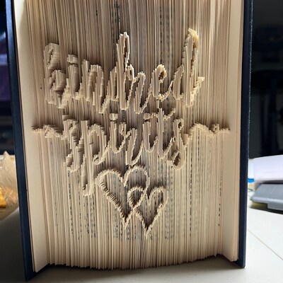 Custom Book Fold PATTERN Initials & Date, Wedding and Date Book Fold ...