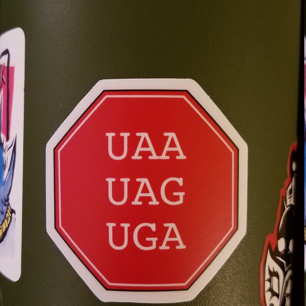 Stop Codon, Vinyl Science Sticker, Biology, Genetics, Geekery, Gift for ...