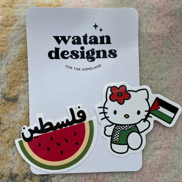 Palestine Watermelon Sticker, Palestinian Sticker, Palestine Sticker ...