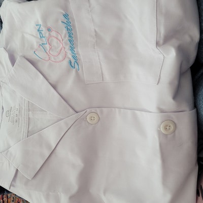 Personalized Embroidered Lab Coat W/ 7 Design Options & Name, Text ...