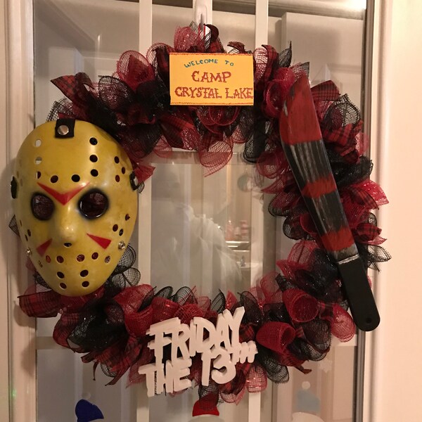 Friday the 13th Shelf Art, Movie Display Complement to Horror Film ...
