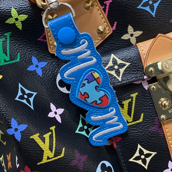 Autism Mom Keychain, Autism Mom Key Chain, Autism Mom Keyring, Mom ...