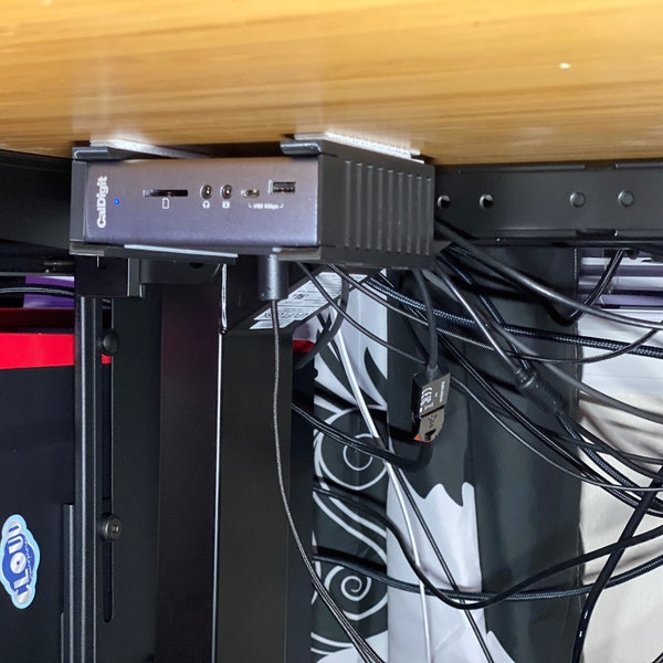 Under Desk or Wall Mount for Caldigit TS3 Plus Dock With Mounting ...