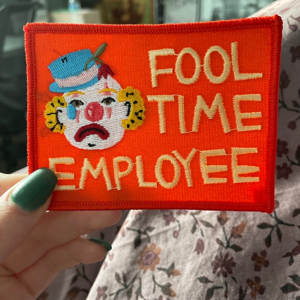 Fool Time Employee Patch - Etsy