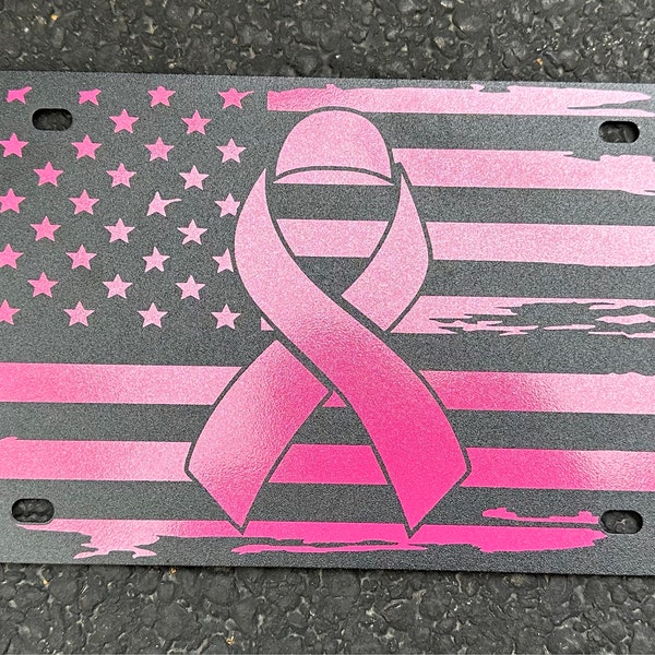 Gloss Black American Flag License Plate - Etsy