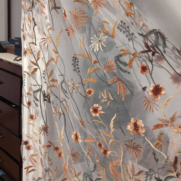 Allover Lace Veil Wedding Autumn Embroidered Wedding Veil Veil Mid ...