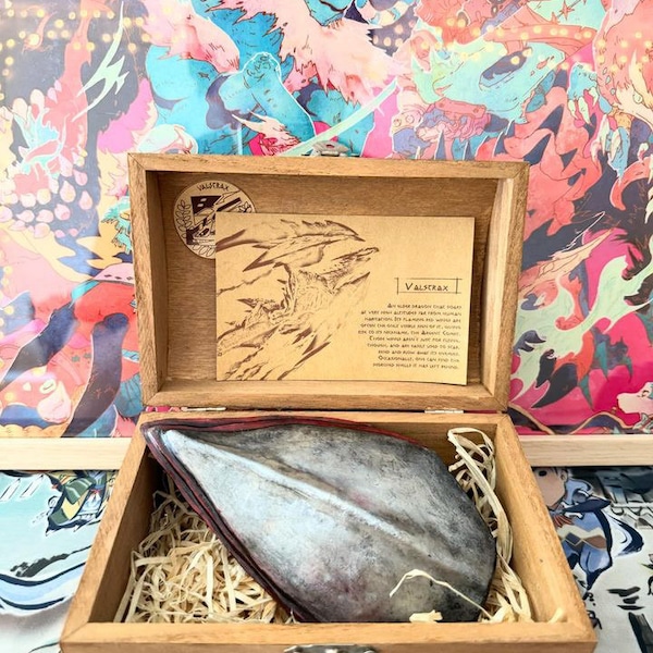 MONSTER HUNTER Valstrax Inspired Scale Replica With Wooden Box | MH ...