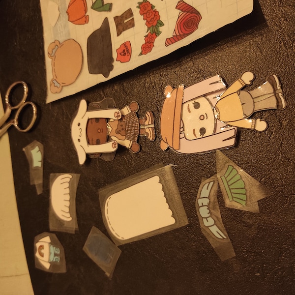 Printable Gacha Paper Dolls Dress up Printable Activities for Kids ...