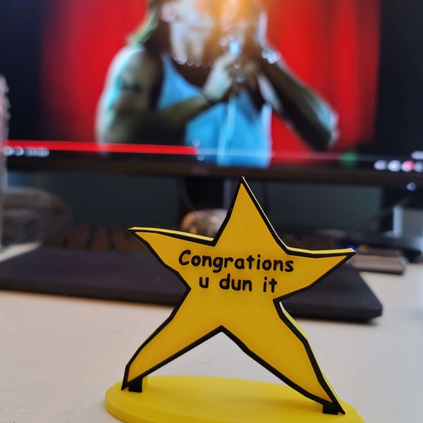 Congrations U Dun It Trophy - Etsy