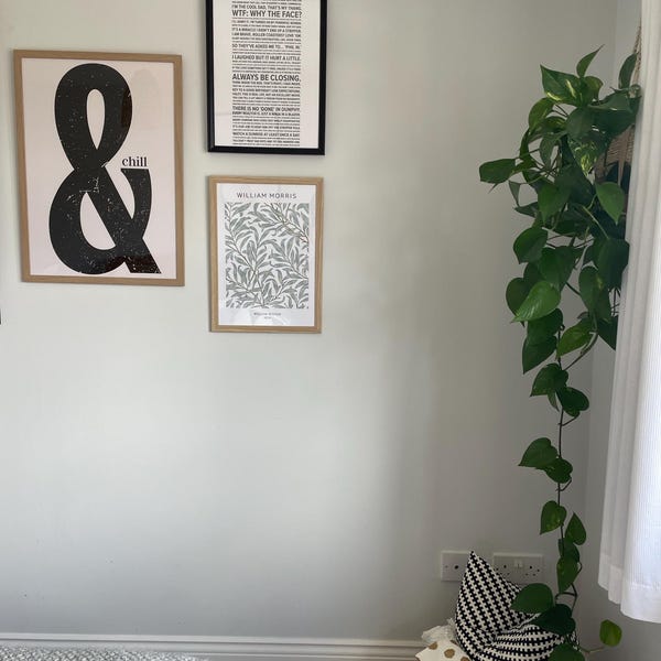 Retro Style Black and Beige Quote '& Chill!'/ Textured Monochrome Quote ...