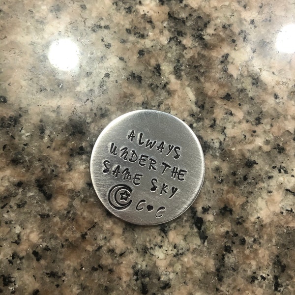 Hand Stamped Challenge Coin,wallet Insert,military Gift,military Token ...