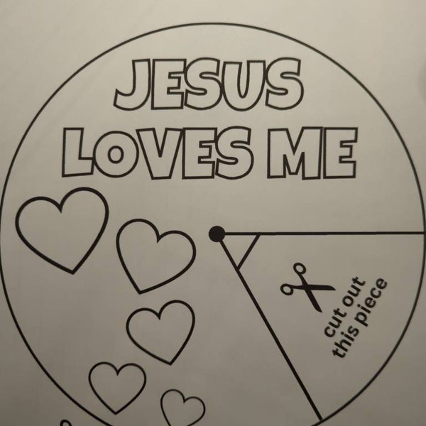 Jesus Loves Me Mini Coloring Book Craft, Kids Sunday School Song ...