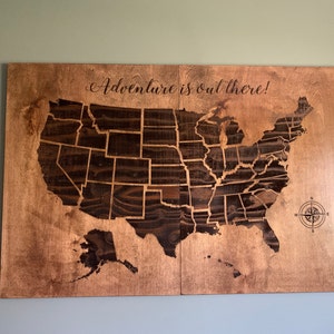 Wood Wall Art World Map Decor Wooden Map Map Art Map of | Etsy