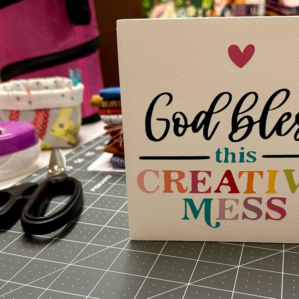 Crafting in Progress, Crafting Sign, Craft Room Sign, Craft Room Decor ...