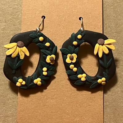 Monarch Butterfly Drop Earrings / Polymer Clay Earrings / Spring ...
