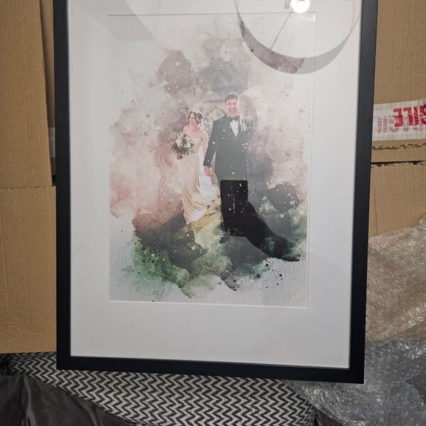 Bestow Couple Portrait Art, Wedding Portrait From Photo, Wedding ...