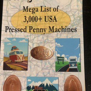 Pressed Penny Collector Book: Penny Adventure Book - Etsy
