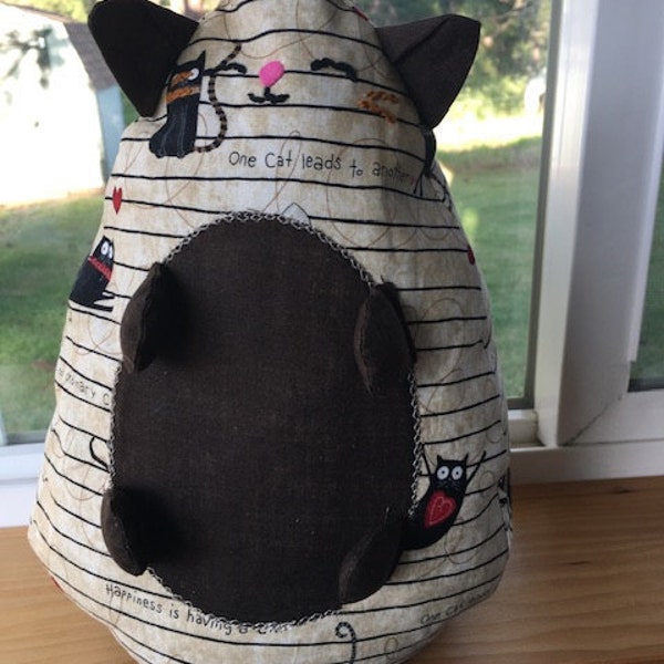 Fat Cat Sewing Pattern PDF, Mothers Day Gift Pattern Fat Kitten, Easy ...