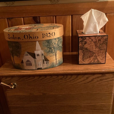 Pink Toile Family-size Tissue Box - Etsy