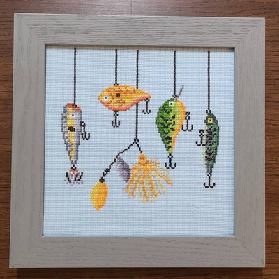 Fishing Lovers Cross Stitch Pattern, Modern Cross Stitch Pattern PDF ...