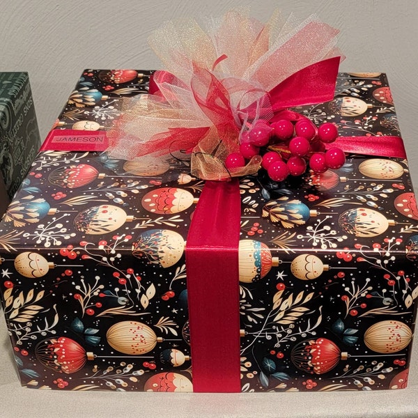 Green Wrapping Paper Vibrant Floral Gift Wrapping Paper Beautiful ...