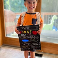 2-in-1 FRENCH First Day of School Sign, First Day of School Version ...