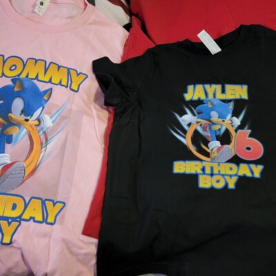 Sonic Family Shirt Sonic Family Birthday Shirt Personalized - Etsy