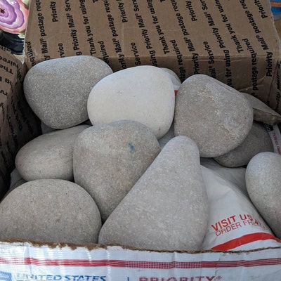 Sugar Stones Natural Ocean Tumbled Light Stones for Kindness Rock ...