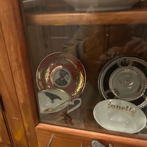 Gorgeous Black and Gold Tea Set Bat Cat Crow and Moth - Etsy