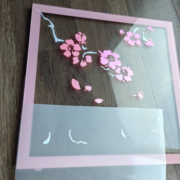 Cherry Blossom Branch Car Decal L Holographic L Cherry Blossom Flowers ...
