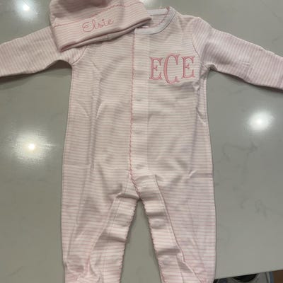 Monogrammed Pajamas, Girls Personalize Pajamas, Boys Monogram Pajamas ...