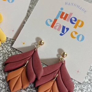 Birth of Venus Statement Earrings, Lightweight and Handmade Polymer ...