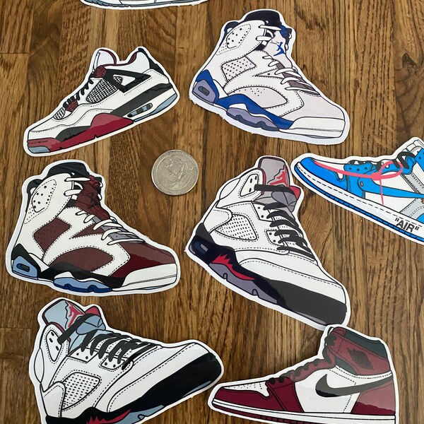 Sneaker Stickers Waterproof Stickers / Laptop Stickers / Water Bottle ...