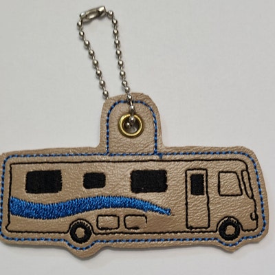 ITH Class A Motorhome Camper RV Key Fob Design Machine Embroidery - Etsy