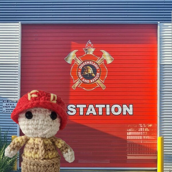 Crochet People, Amigurumi Fireman, Crochet Pattern, Crochet Firefighter ...