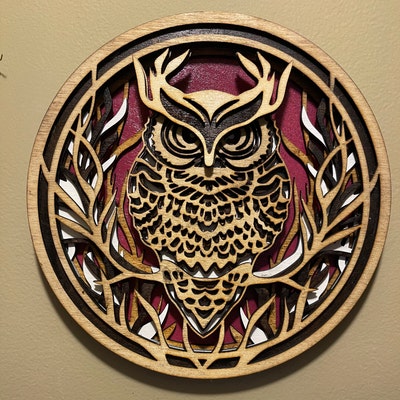 6 Layer 3D Map of the World, Multi layer Panel,laser Cut File. 3D Wood ...