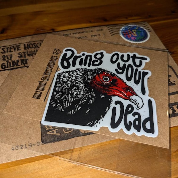 Turkey Vulture Sticker, Laptop Sticker, Water Bottle Sticker, Bumper ...