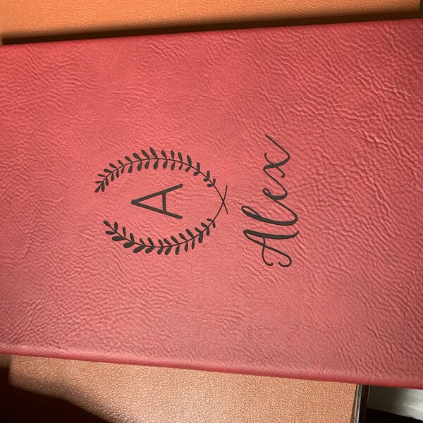 Monogrammed Leather Journal, Personalized Journal, Lined Journal ...