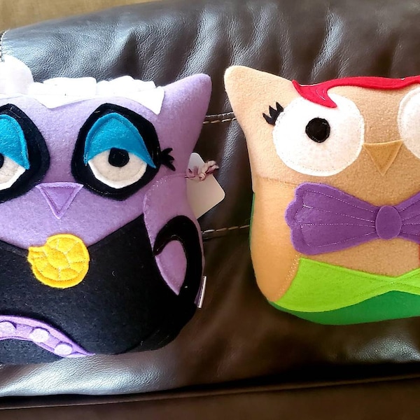 Bride and Groom Owl Plushies- Owl Bride and Groom Plushies- Wedding ...
